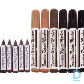 Set for furniture/panel repair - markers 6 pcs. (P12548) | Ads Dalder.lv