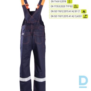 Work Overalls for Welders Antistatic Flame Chemically Safe PROFFLAM ...